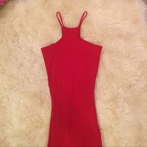 Express | Dresses | Red Fitted Dress | Poshmark